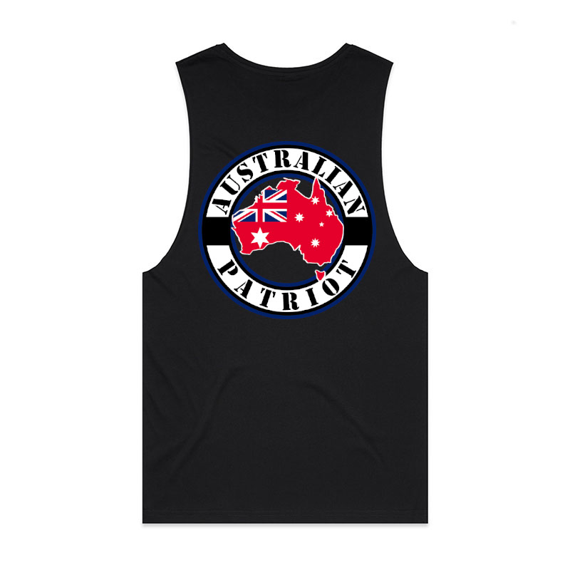 Australian Patriot Tank Top Black
